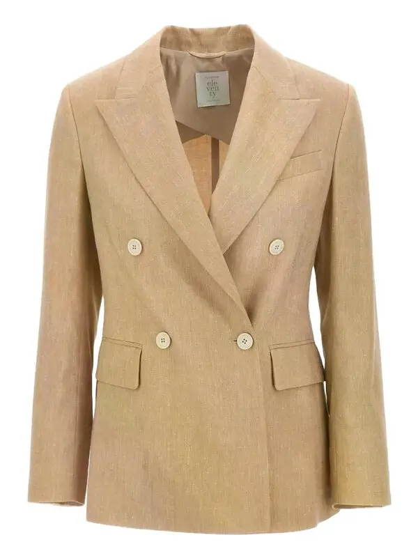 Eleventy Double-breasted Blazer - Neutrals