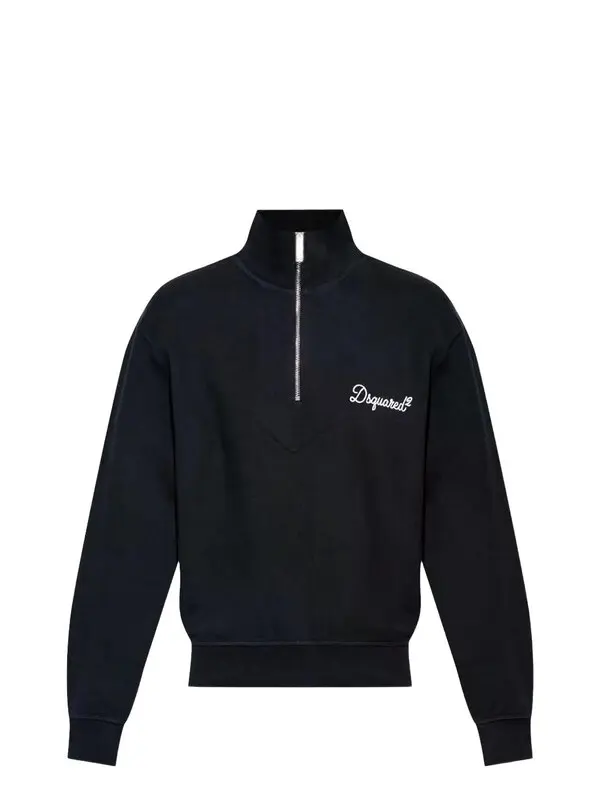 Dsquared2 Half-zip Sweatshirt - Black