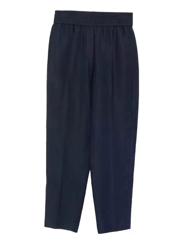 Brunello Cucinelli Elasticated-waistband Trousers - Blue