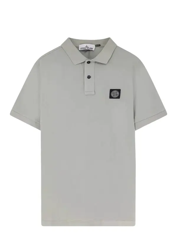 Stone Island Logo-patch Polo Shirt - Green