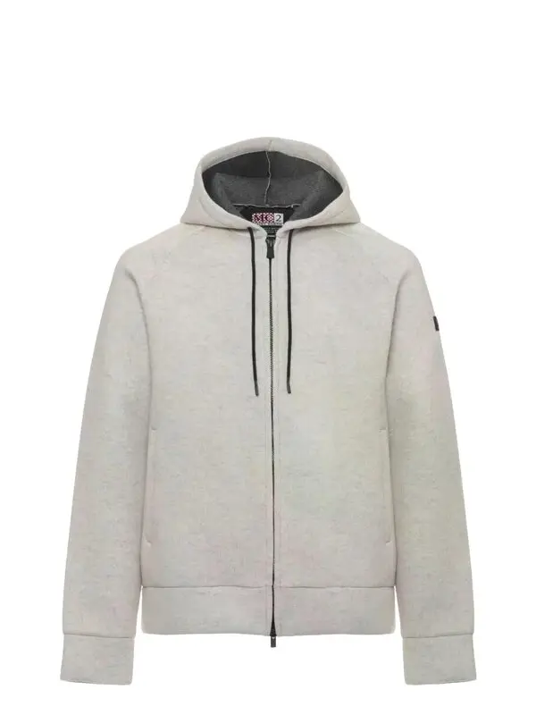MC2 SAINT BARTH Hooded Zip-front Sweatshirt - Neutrals