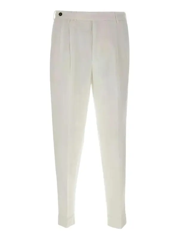 PT TORINO Pleated Trousers - White