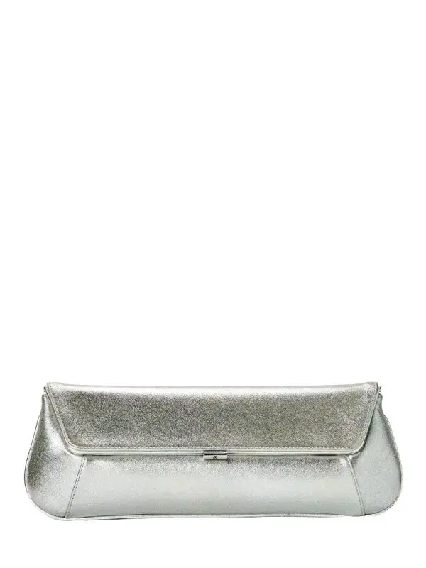 Amina Muaddi Ami Clutch - Silver
