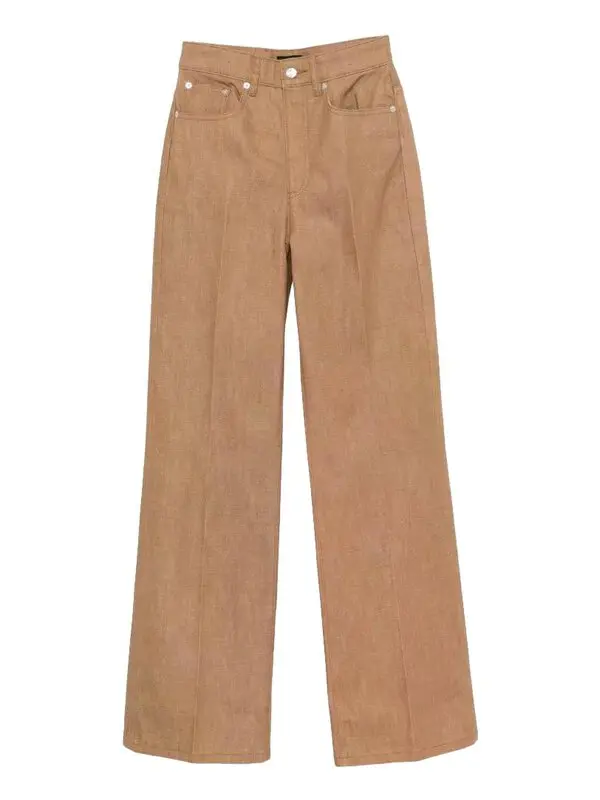 A.p.c. Domino Wide-leg Jeans - Brown