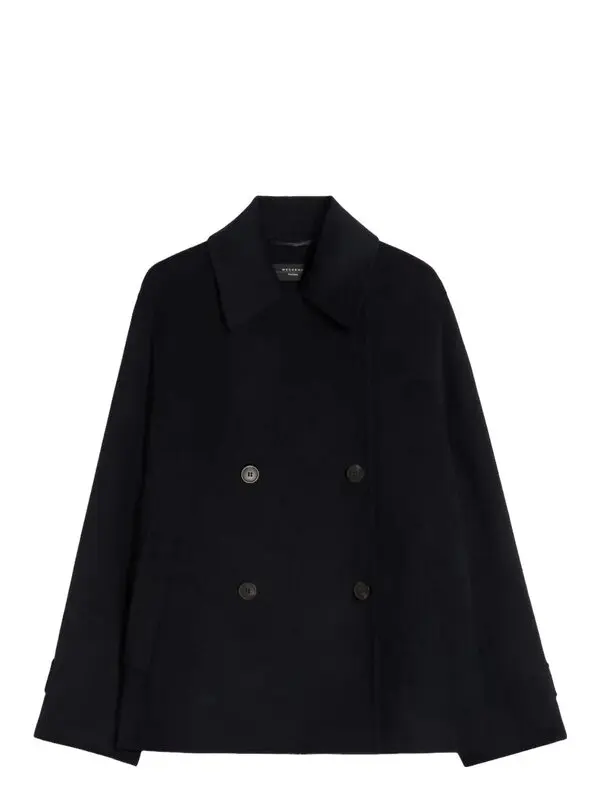Max Mara Double-breasted Short Jacket - Blue