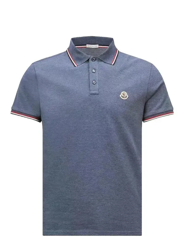 Moncler Piquet Polo Shirt - Blue