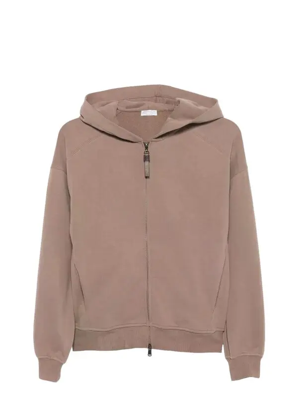 Brunello Cucinelli Zip-up Hoodie - Brown