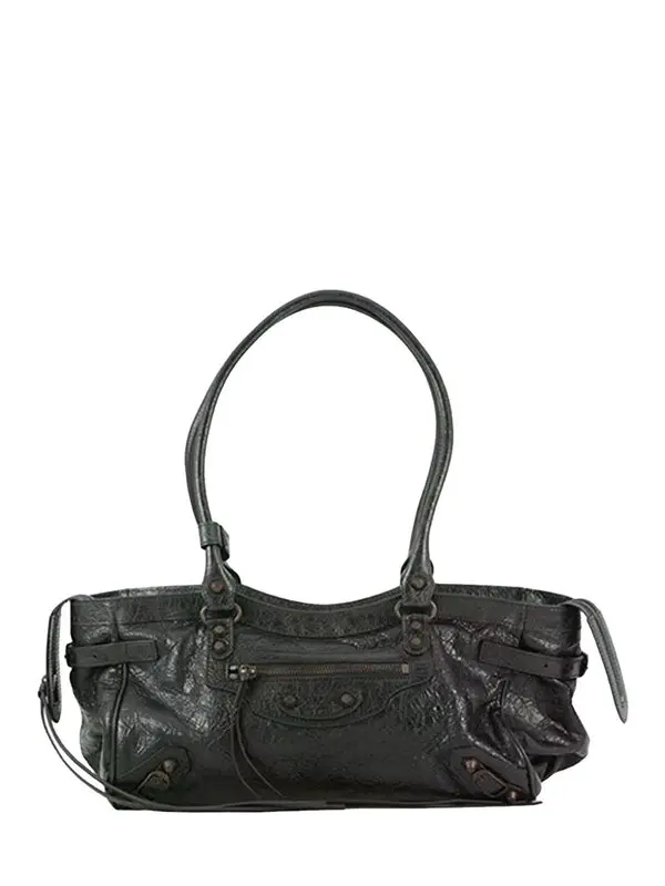 Balenciaga Le City East West Shoulder Bag - Black