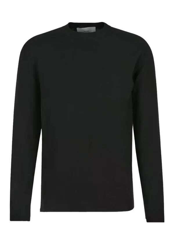 SETCHU Zip-fastening Long-sleeve Sweater - Black
