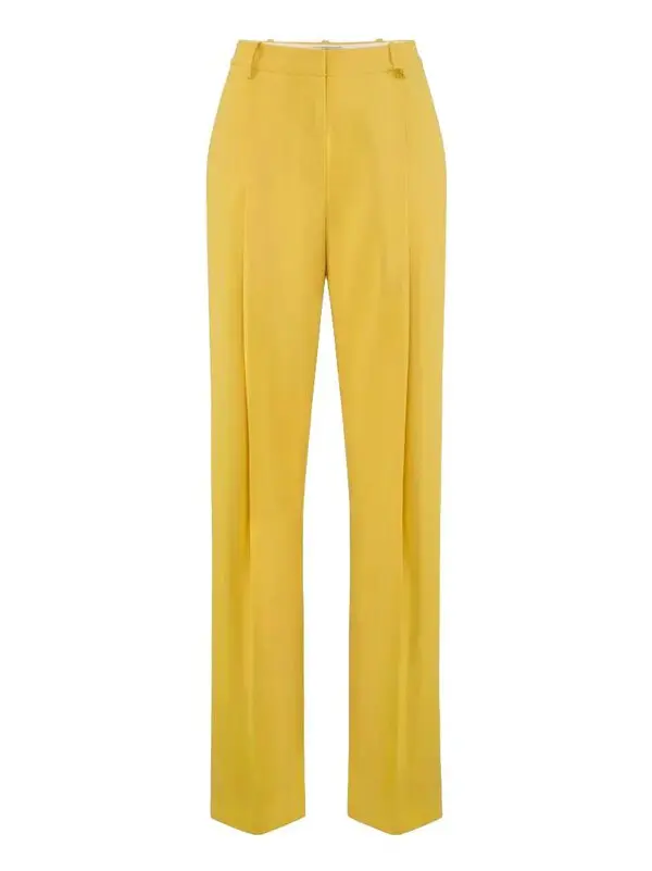 Elisabetta Franchi Belt-loops Tailored Trousers - Yellow