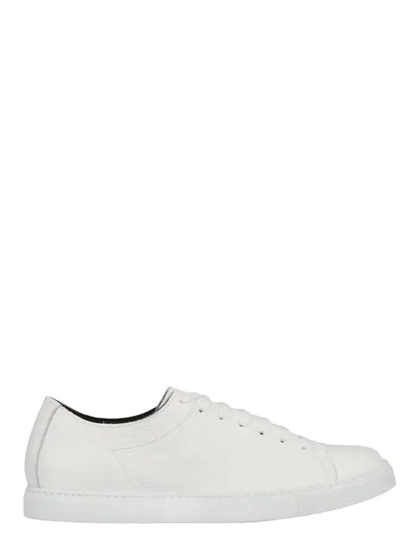 SLOWEAR Hammered Leather Sneakers - White