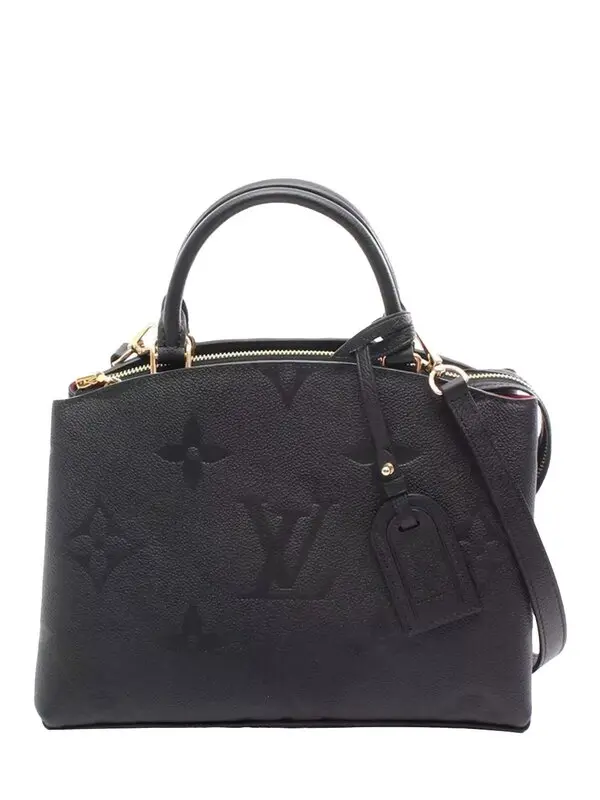 LOUIS VUITTON Monogram Empreinte Giant Palais Satchel 2021-2026 - Black