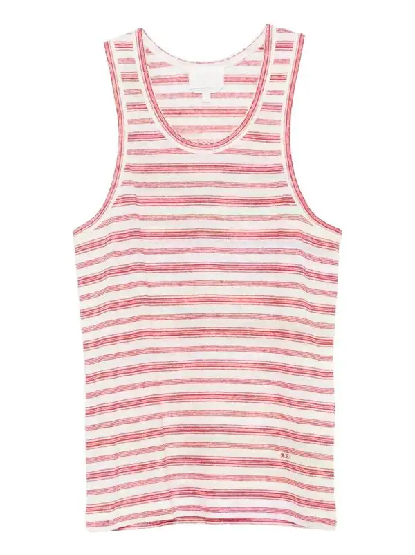 A.p.c. Striped Tank Top - Red