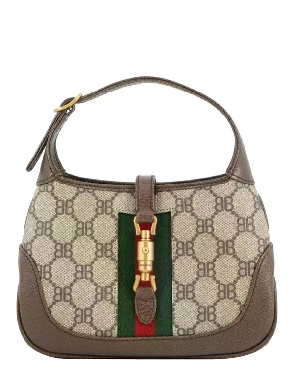 Gucci The Hacker Project Mini Gg Supreme Web Jackie 1961 Crossbody Bag - Brown