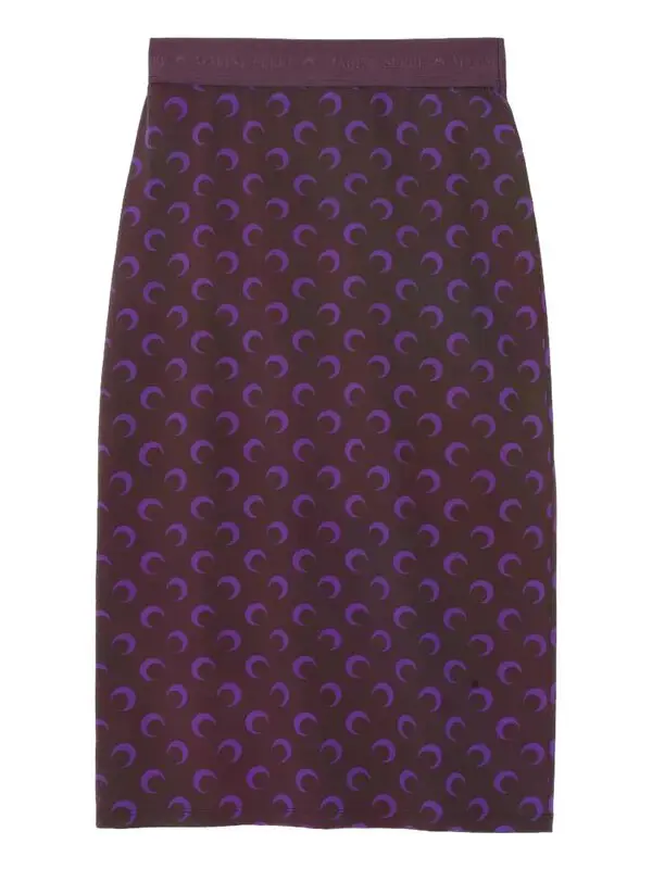 MARINE SERRE Printed Skirt - Purple