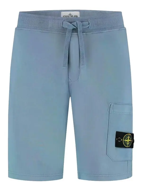 Stone Island Drawstring Pocket Shorts - Blue