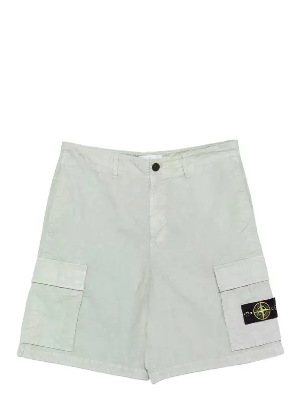 Stone Island Cargo-pocket Shorts - Green