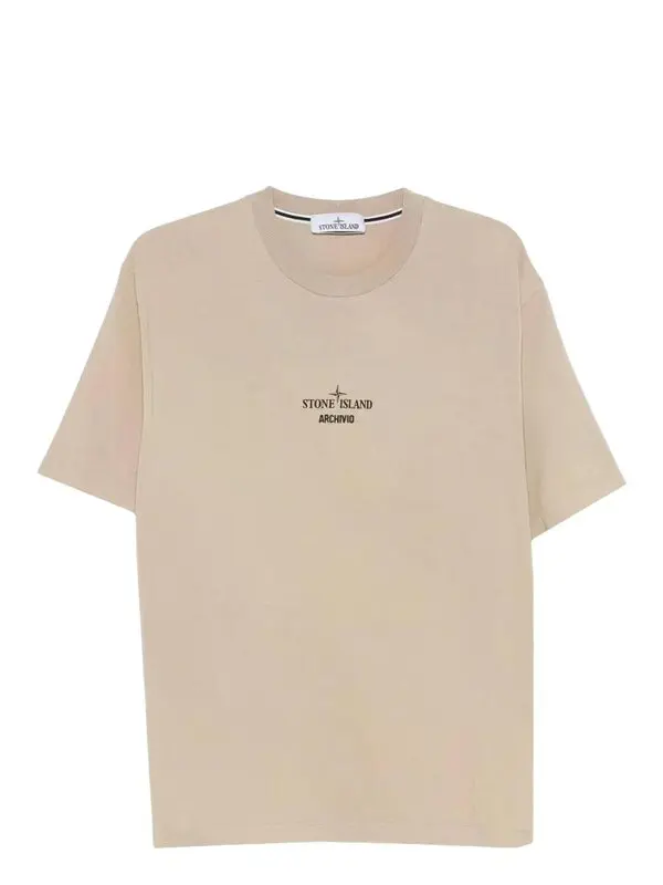 Stone Island Logo-print T-shirt - Neutrals