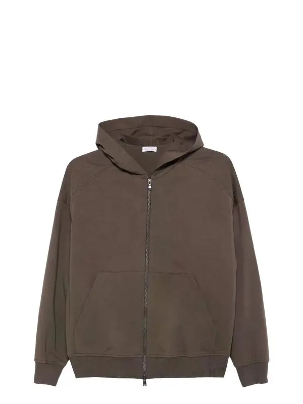 Brunello Cucinelli Zip-up Hoodie - Brown