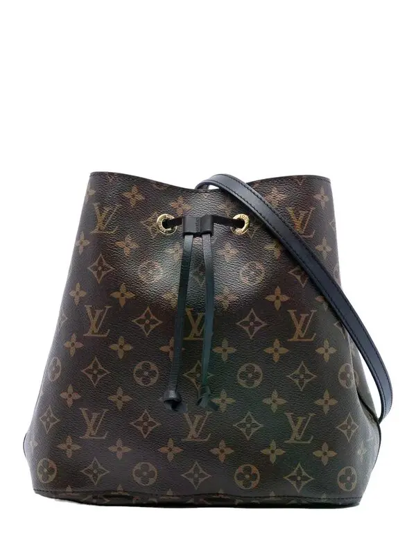 LOUIS VUITTON Monogram Neonoe Mm Bucket Bag - Black