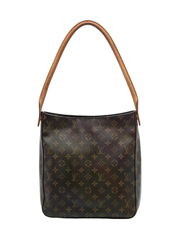 LOUIS VUITTON 2002 Monogram Looping Gm - Brown