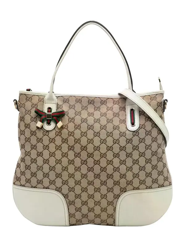 Gucci Gg Canvas Princy Satchel - Brown