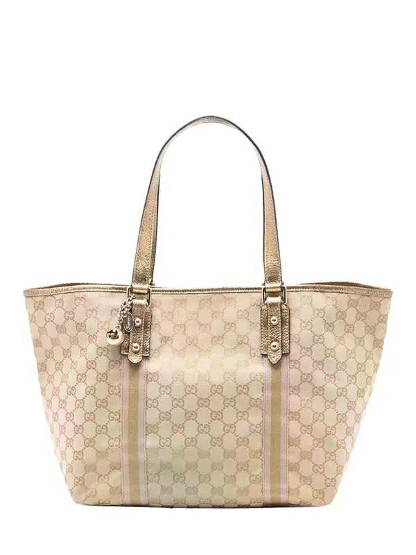 Gucci Gg Canvas Jolicoeur Tote Bag - Brown