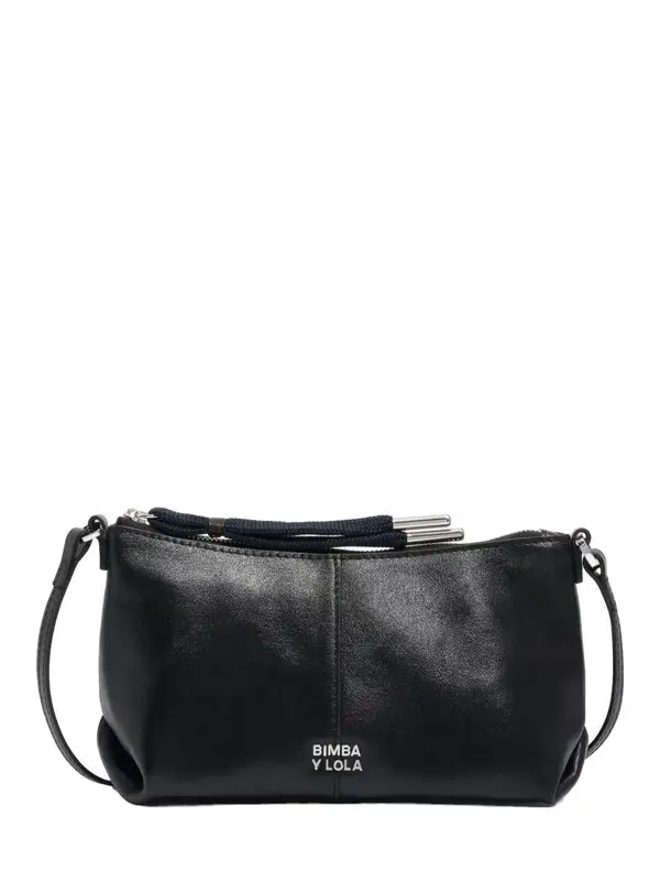 Bimba Y Lola Leather Cross Body Bag - Black