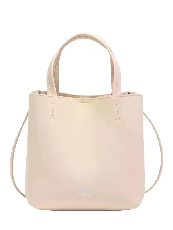 Bimba Y Lola Leather Tote Bag - Neutrals