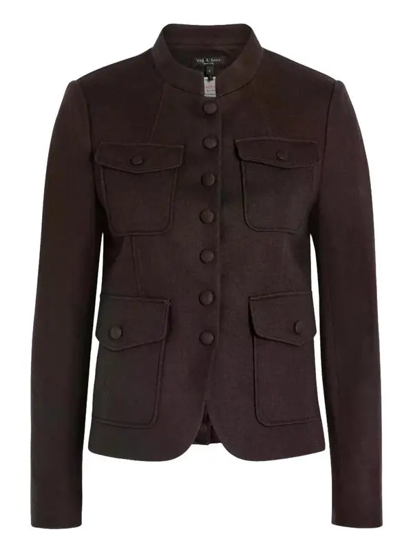 Rag & Bone Buttoned Pocket Jacket - Brown