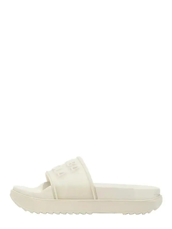 Bimba Y Lola Logo-embossed Slides - White