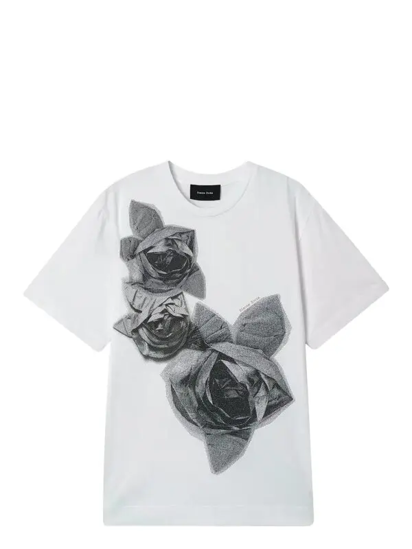 Simone Rocha Floral Print T-shirt - White