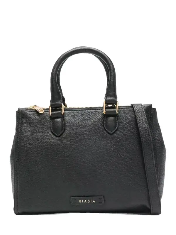BIASIA Leather Tote Bag - Black