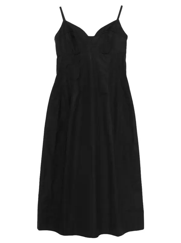 Co Collection Bustier-cut Midi Dress - Black