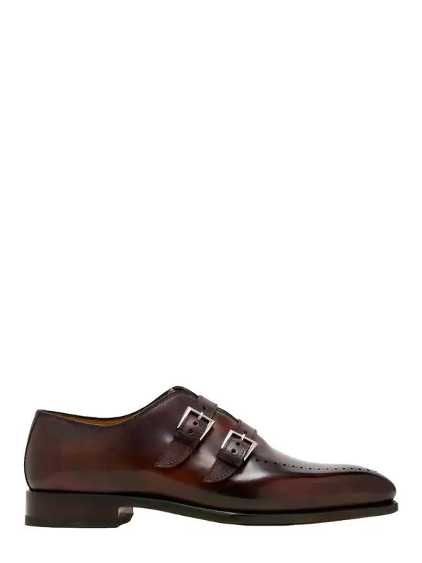 Bontoni Double-buckle Brogue Loafers - Brown