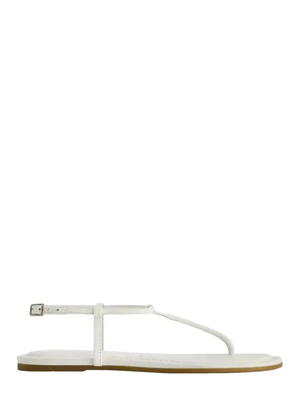 Bernardo Hercu Leather Sandals - White