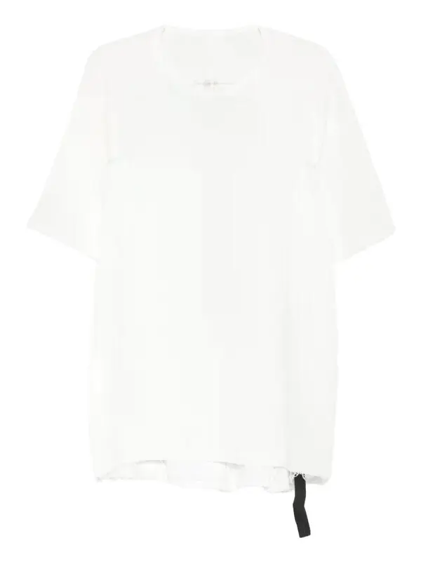 ISAAC SELLAM EXPERIENCE Frayed T-shirt - White