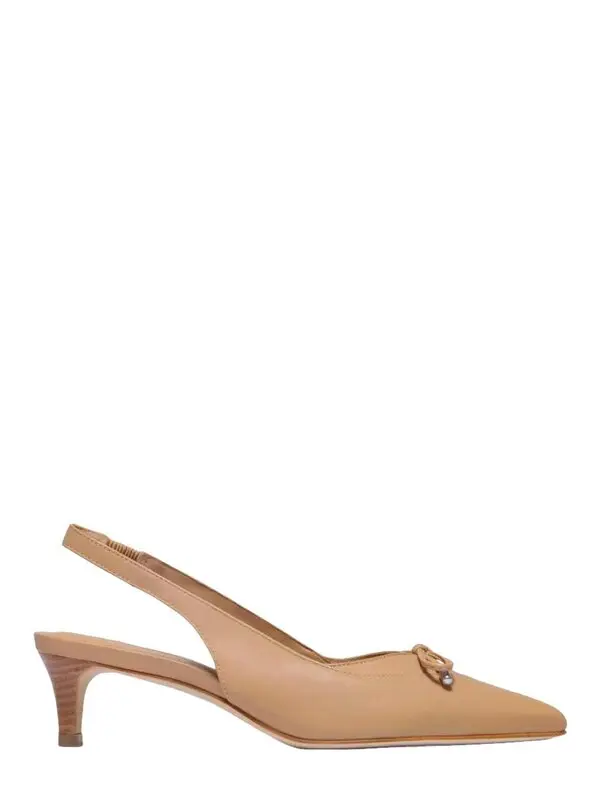 Bernardo Misha Cut-out Bow Pumps - Neutrals