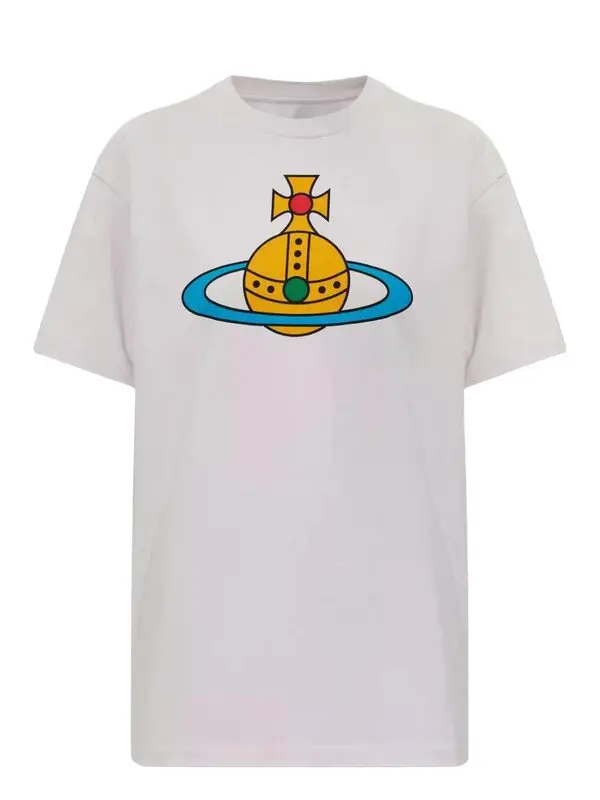 VIVIENNE WESTWOOD Orb Graphic T-shirt - Neutrals