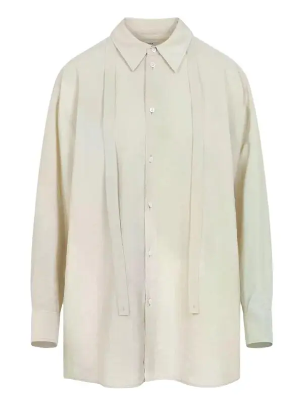 LEMAIRE Tie Long Sleeve Shirt - Neutrals