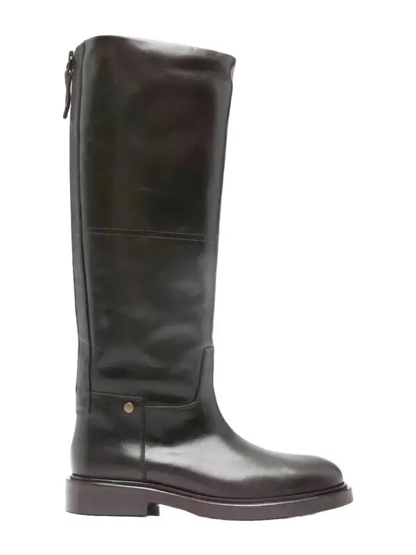 POEVE Zip Fastening Boots - Brown
