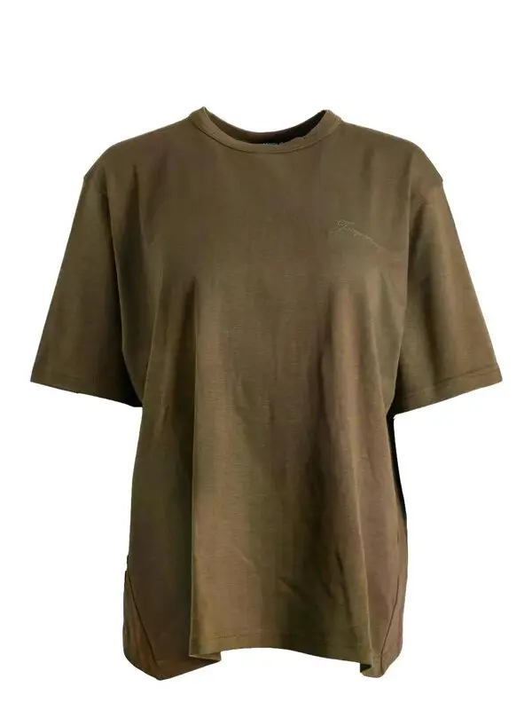 Jacquemus Draped-effect Short-sleeve T-shirt - Green