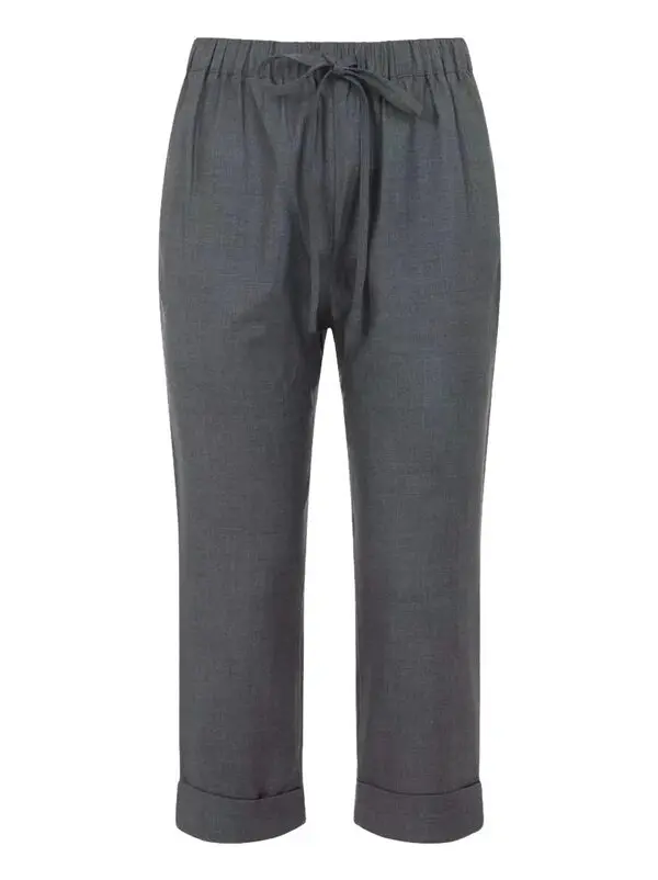 Co Drawstring Cuffed Trousers - Grey