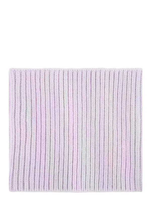 Eric Bompard Ribbed Scarf - Purple