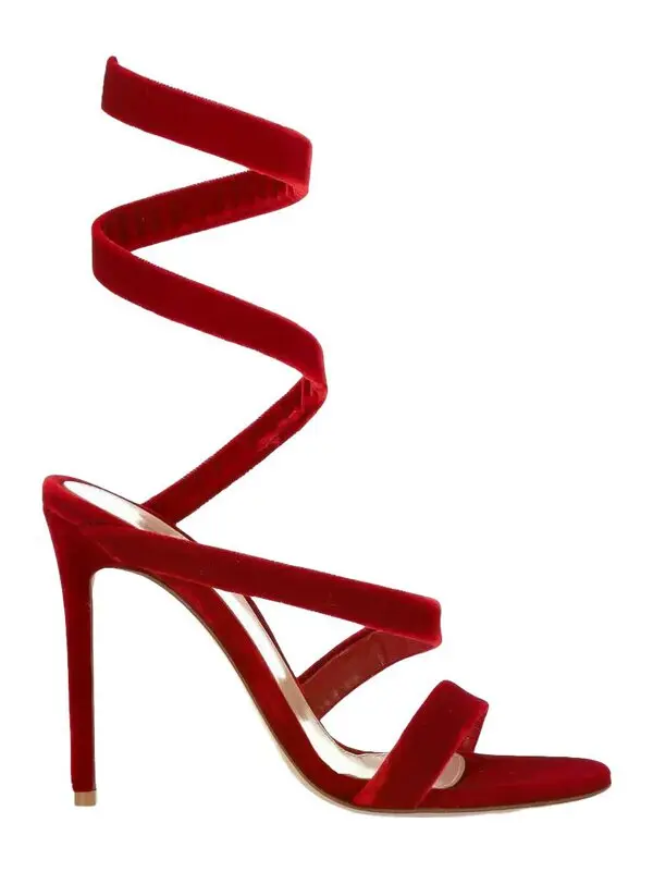 GIANVITO ROSSI Opera Spiral-strap Sandals - Red