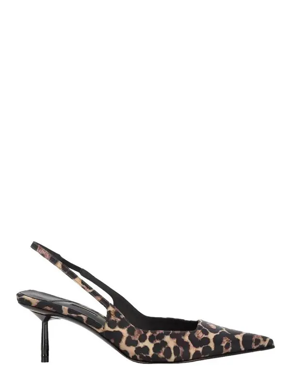 LE SILLA Leopard Print Slingback Sandals - Neutrals