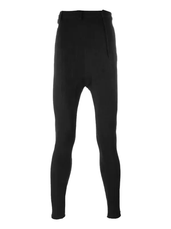 THOM KROM Ribbed Leggings - Black