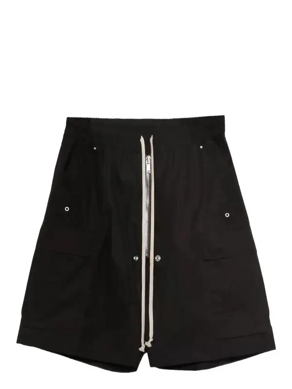 Rick Owens Drawstring Zip-up Shorts - Black