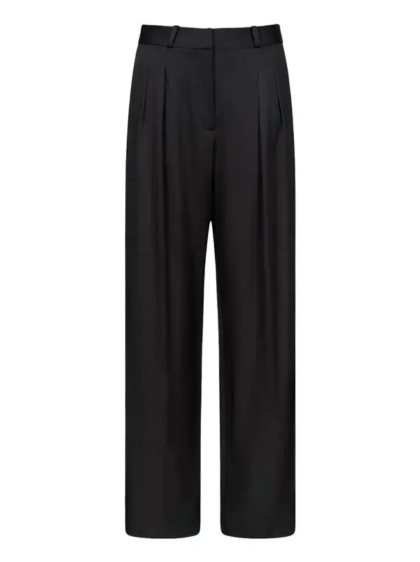 Loulou De Saison Alio Pleated Trousers - Black