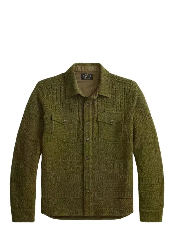 Ralph Lauren Buttoned Cable-knit Sweater - Green